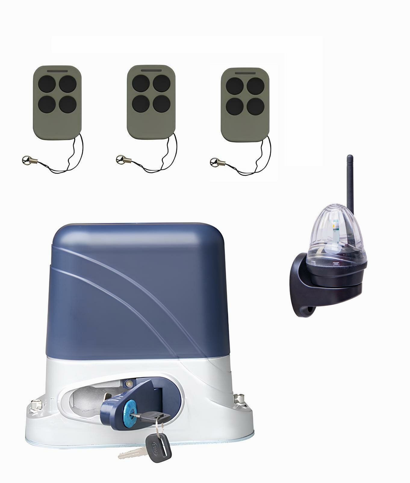 Автоматика для откатных ворот KSL-800 KIT-L44K-Т3, комплект: привод, 3 пульта, лампа