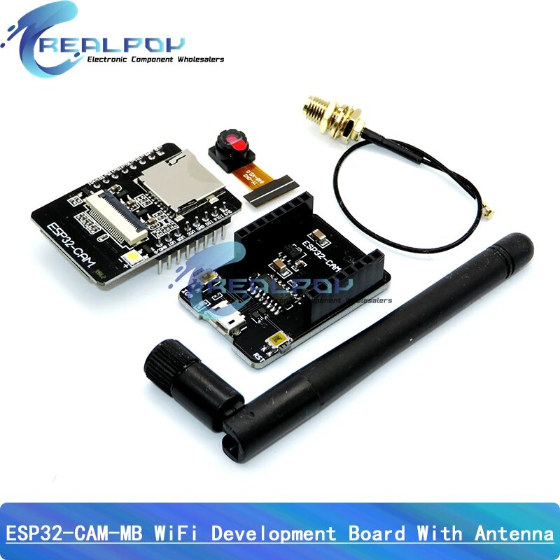 REALPOY ESP32-CAM WiFi модуль CAM-MB With Antenna