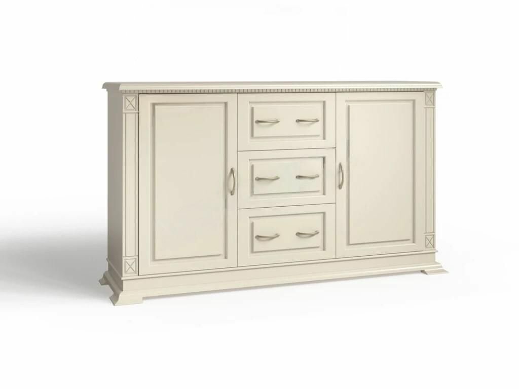 Комод Верди №107 из Массива сосны, 3 ящ, 150х45х90 см, классический орех 2