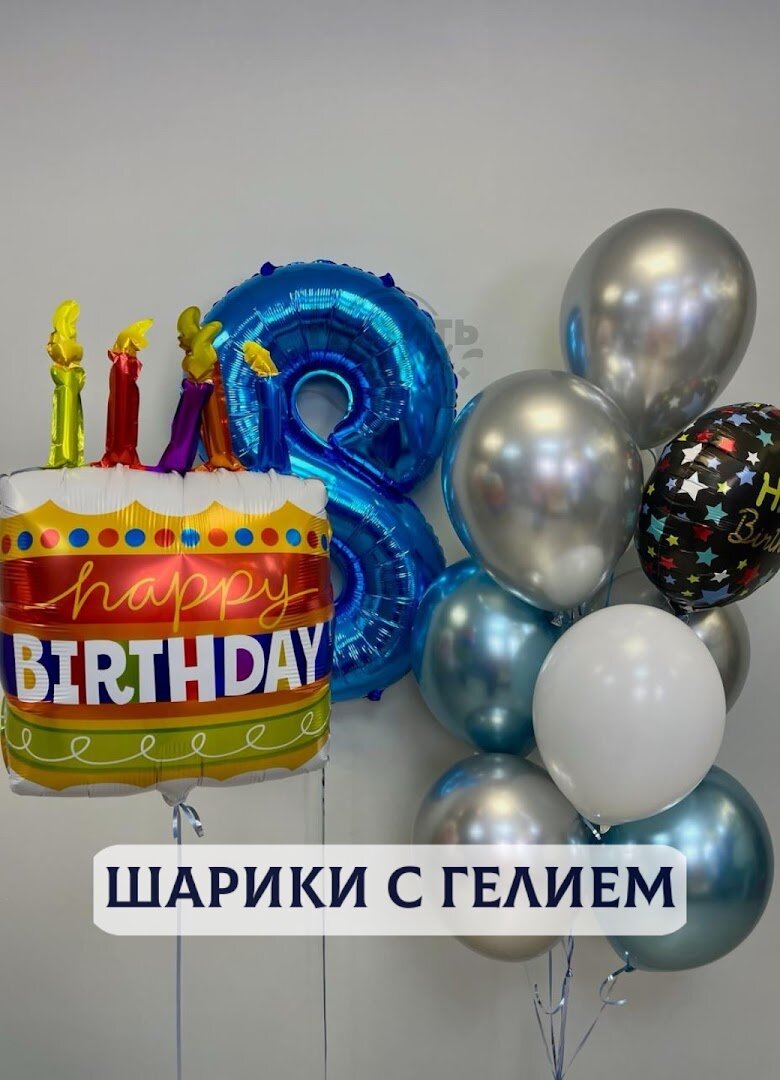 Воздушные шары с гелием, шарики воздушные "Для мальчиков" №1865