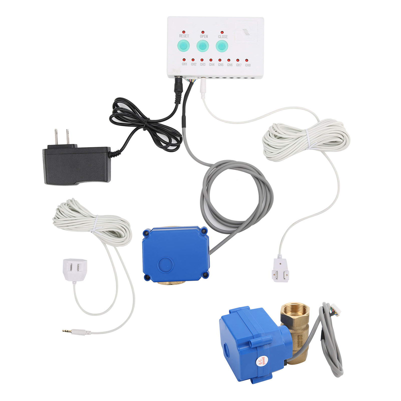 Датчик протечки воды, двойной клапан, звуковая сигнализация, умный домашний детектор перелива