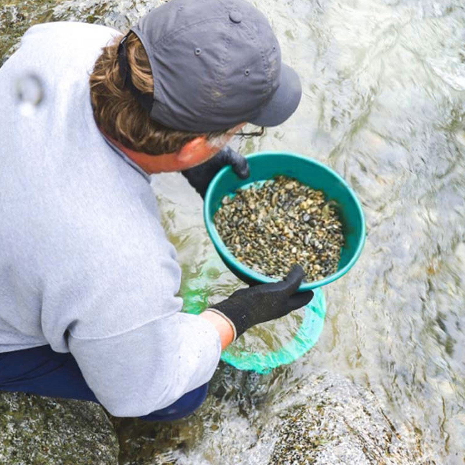 3 шт, сковорода для промывки золота, набор из АБС-пластика, сковорода для мытья золота, круглые инструменты для выемки золота с ручным управлением