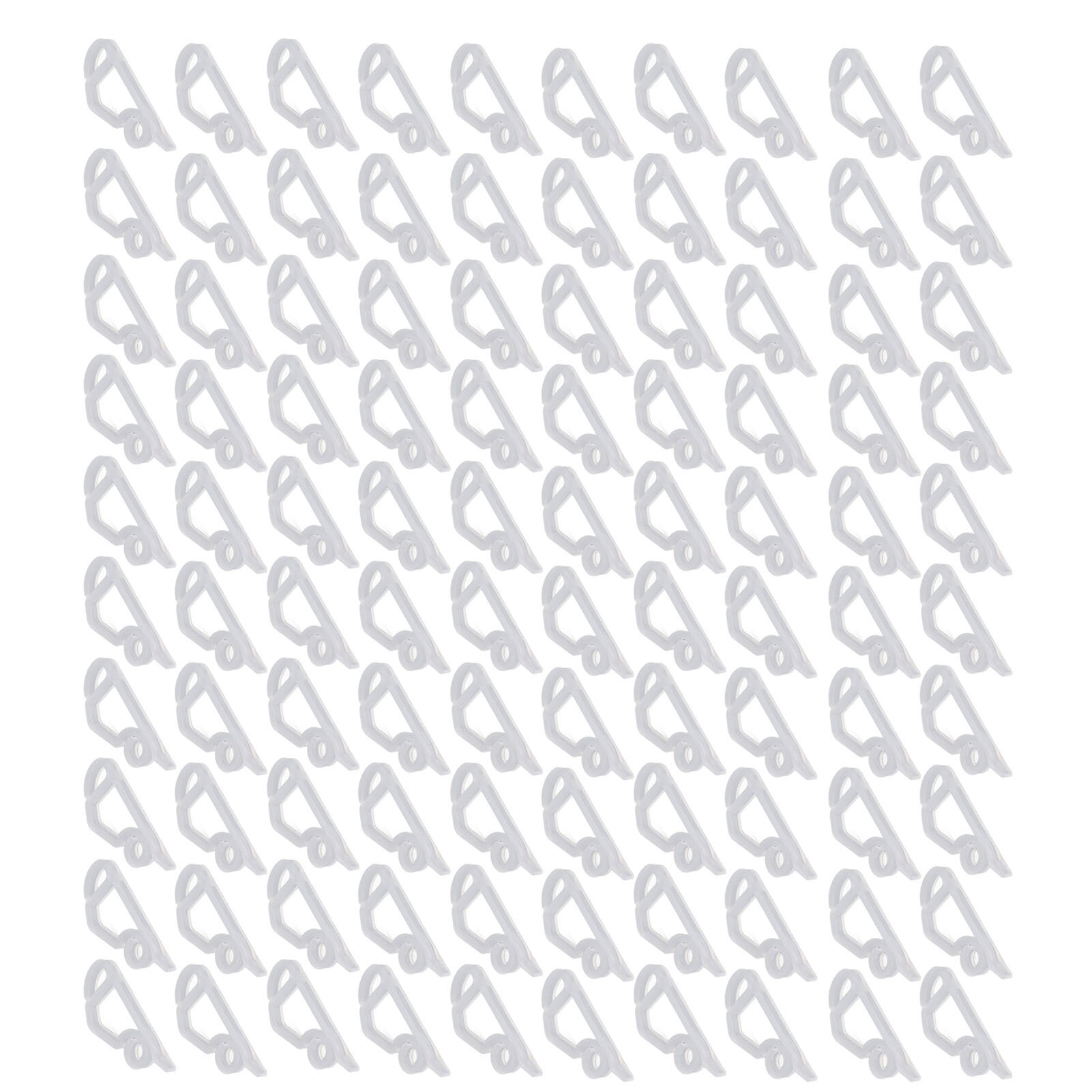 100 белых клипс для рождественских гирлянд