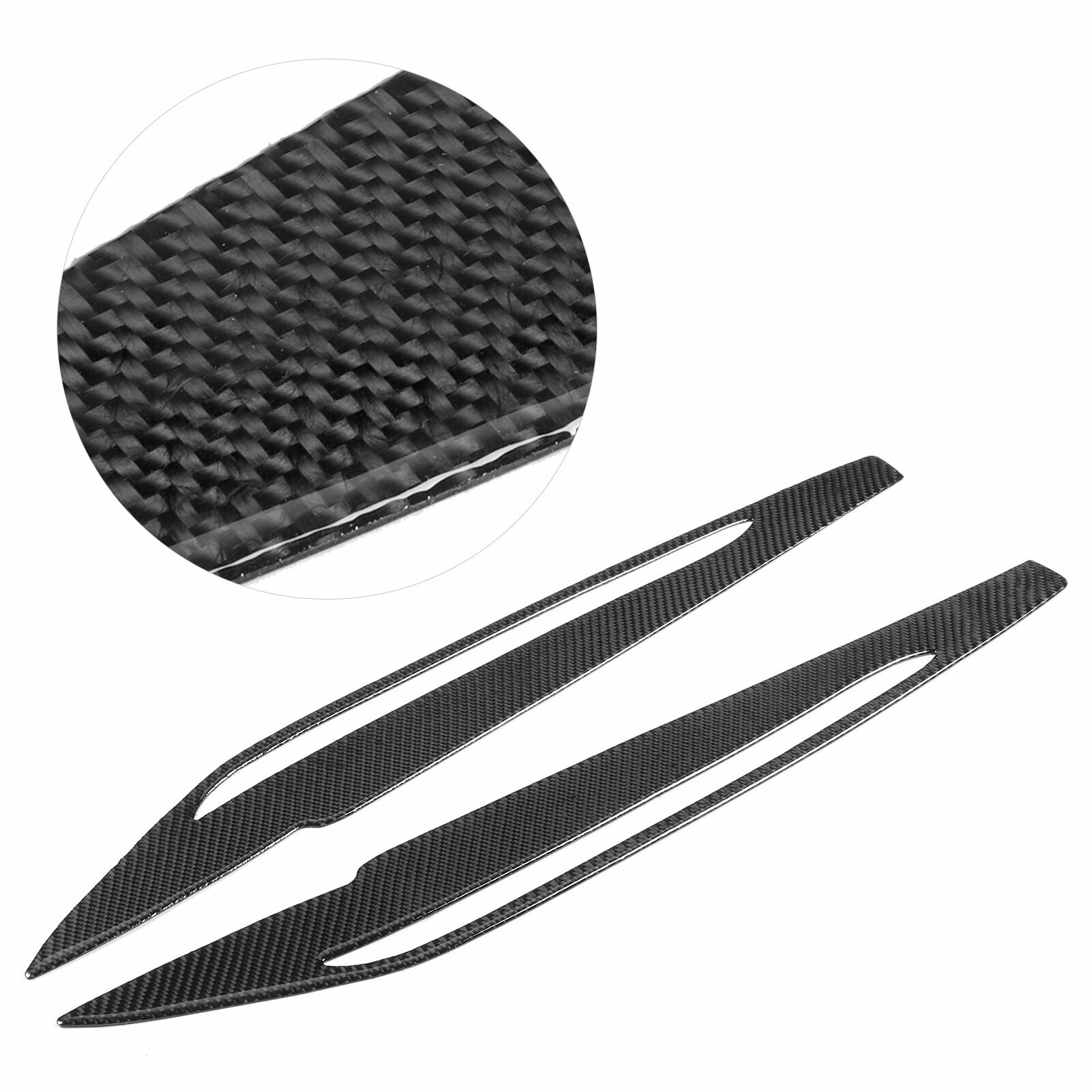 2 шт, фара из углеродного волокна, отделка век, бровей, украшение, подходит для X5 X6 F15 F16 2014-2018