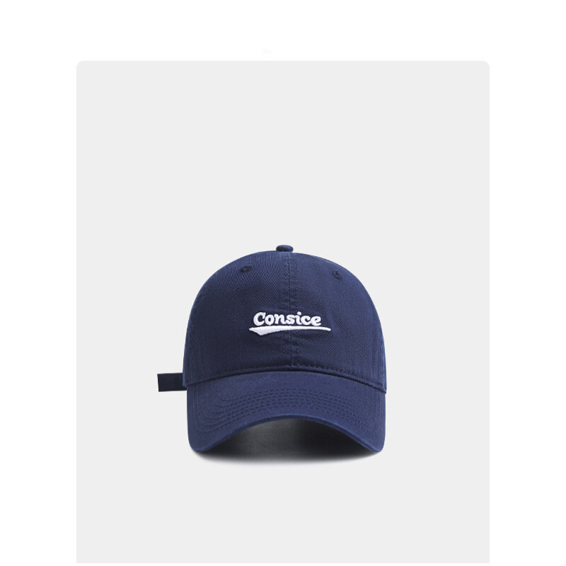 Корейская простая вышитая буквами мягкая кепка для мужчин и женщин весна-лето модная универсальная бейсболка для отдыха пары