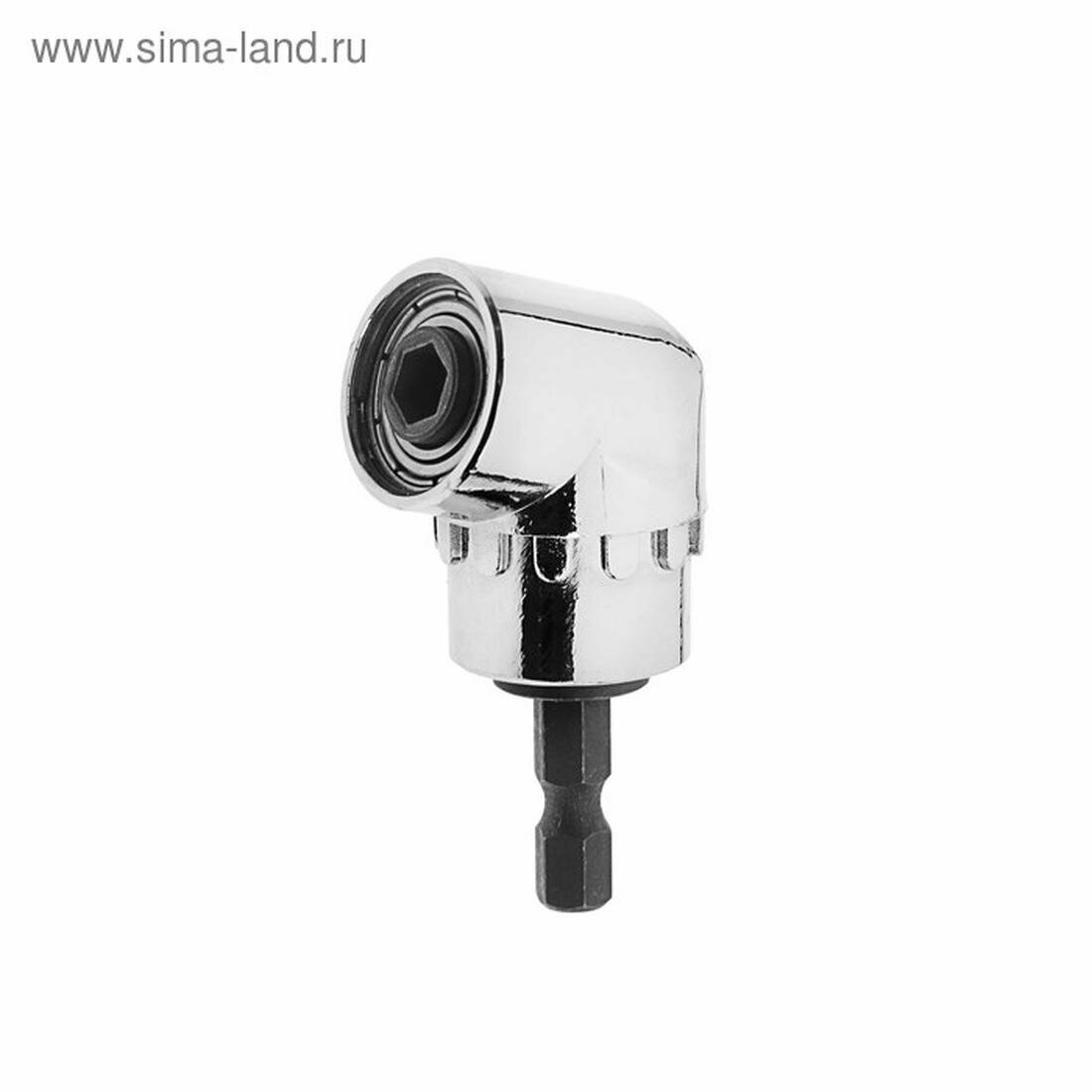 Адаптер угловой для дрели тундра, шестигранный хвостовик, 1 шт.