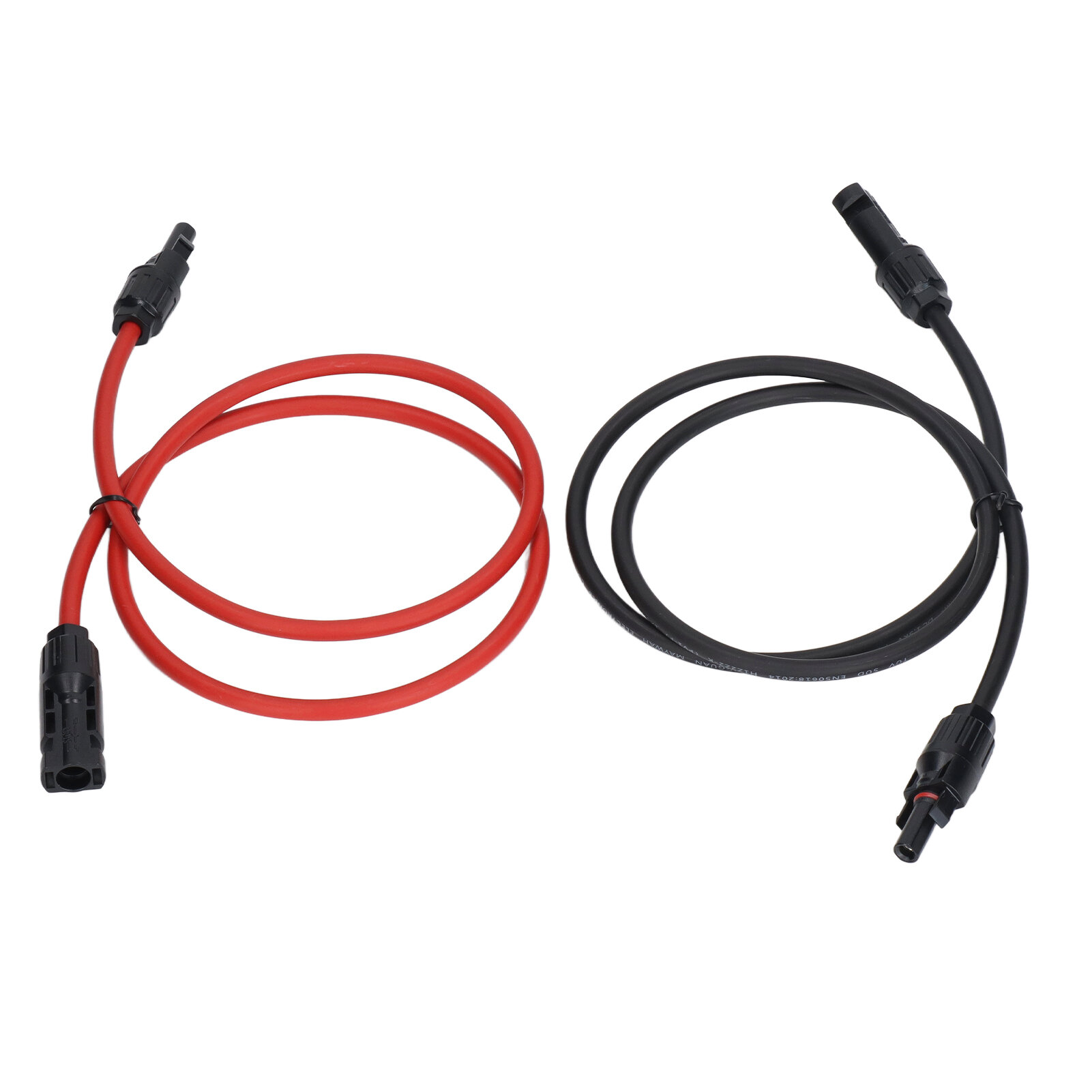 2 удлинительных кабеля для солнечных панелей 10AWG 6 мм , номинальное напряжение 1000 В постоянного тока, красный, черный, 1 м, 3,3 фута, прочный, устойчивый к погодным условиям