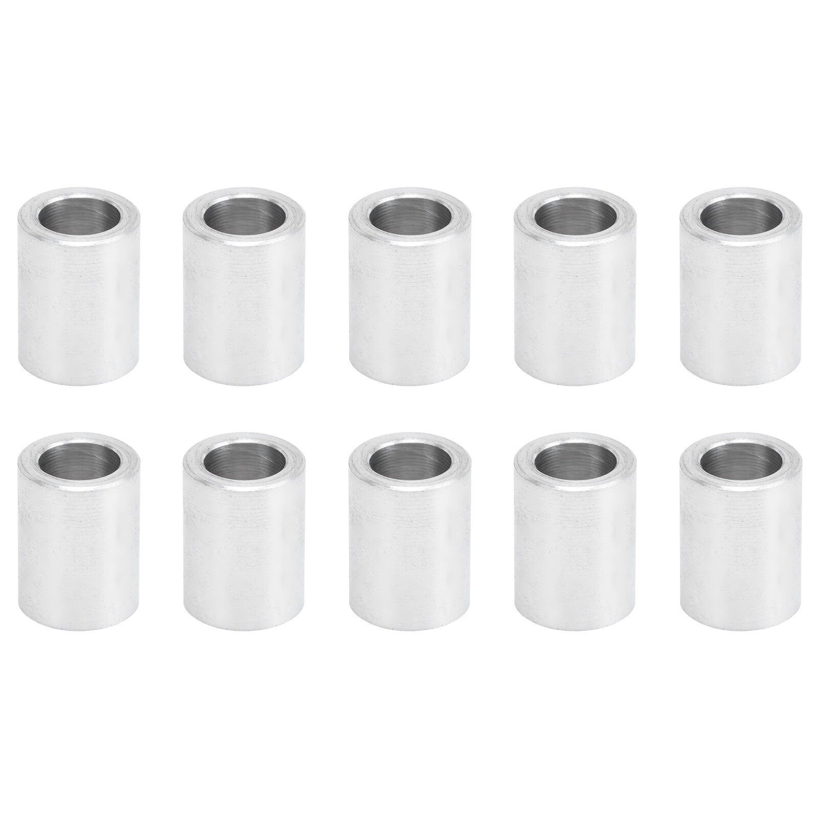 10Pcs Aluminum Alloy Spacer Round Unthreaded Standoff Support Accessories Outer Diameter 6mmLong 7mm