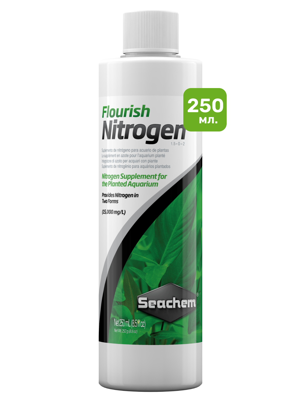 Добавка азота Seachem Flourish Nitrogen, 250мл, 2,5мл. на 160л.