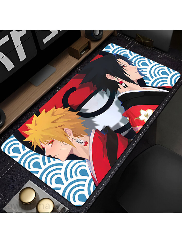 Коврик для мыши "Наруто" NARUTO, с игровой клавиатурой, нескользящая основа40x90cm