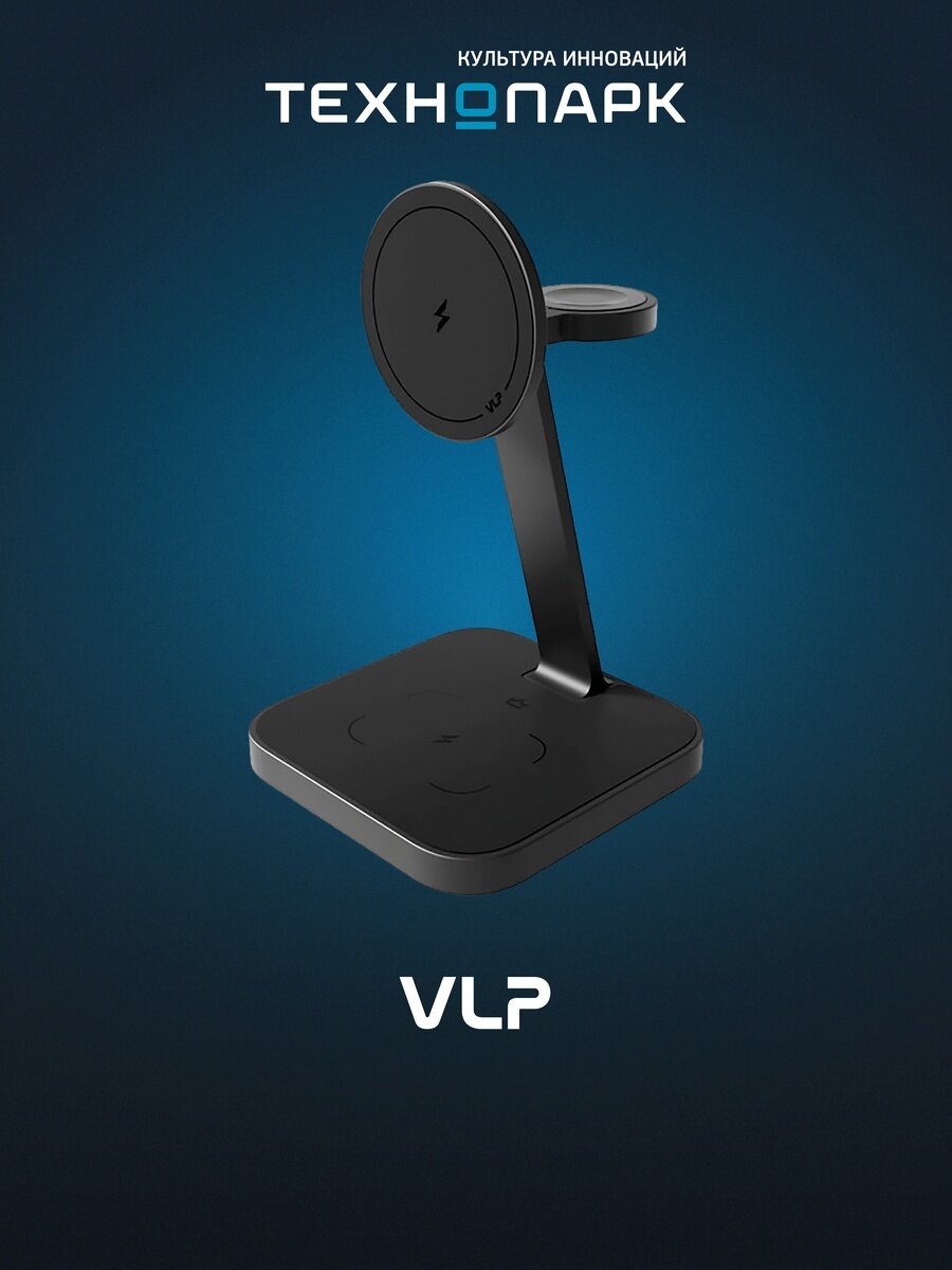 Беспроводное зарядное устройство VLP Unity Power 3 in 1 для Samsung (1092005) графит