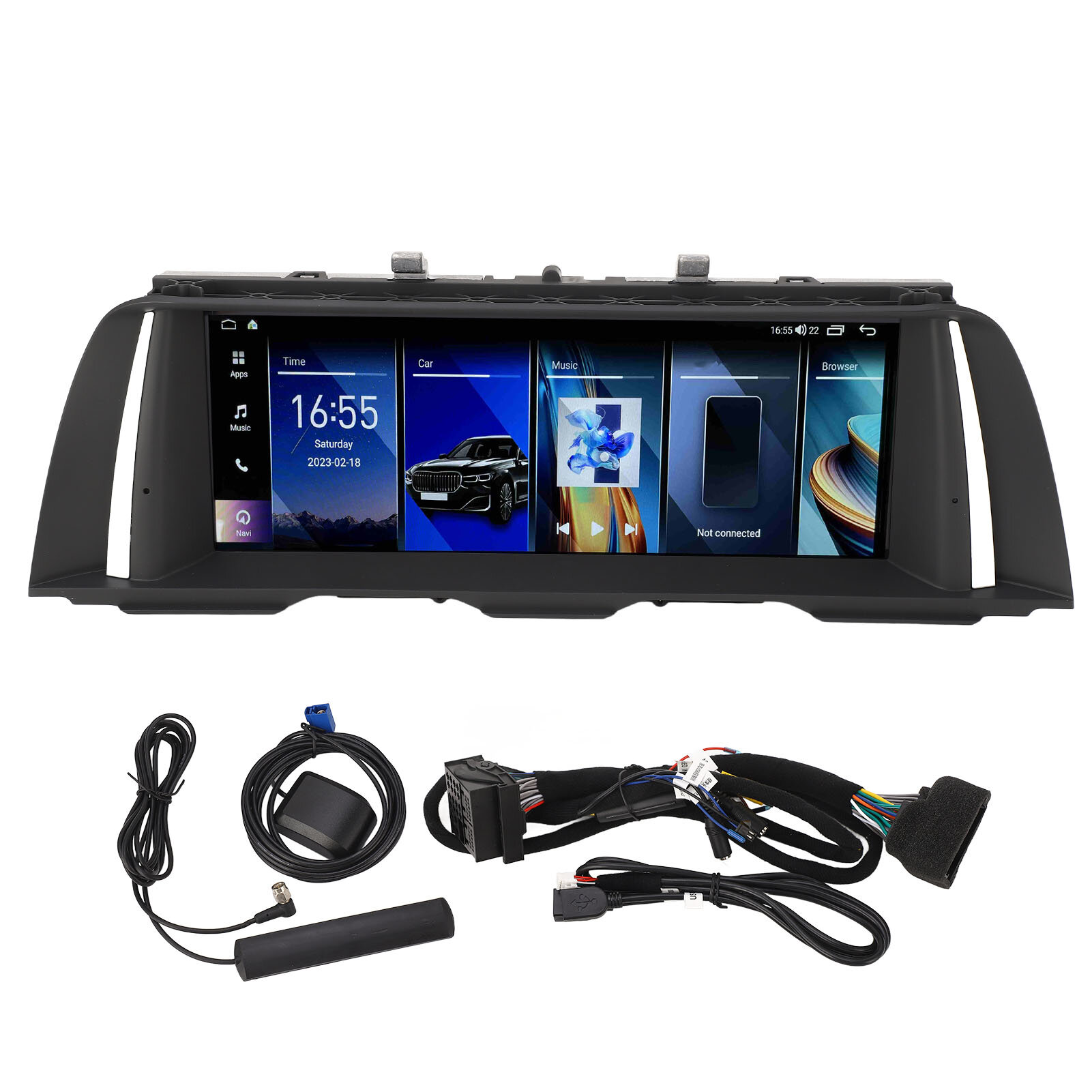 Car GPS 10.25in Android 12, Carplay, для 5 6 Series F10 F11 F12 CIC LHD