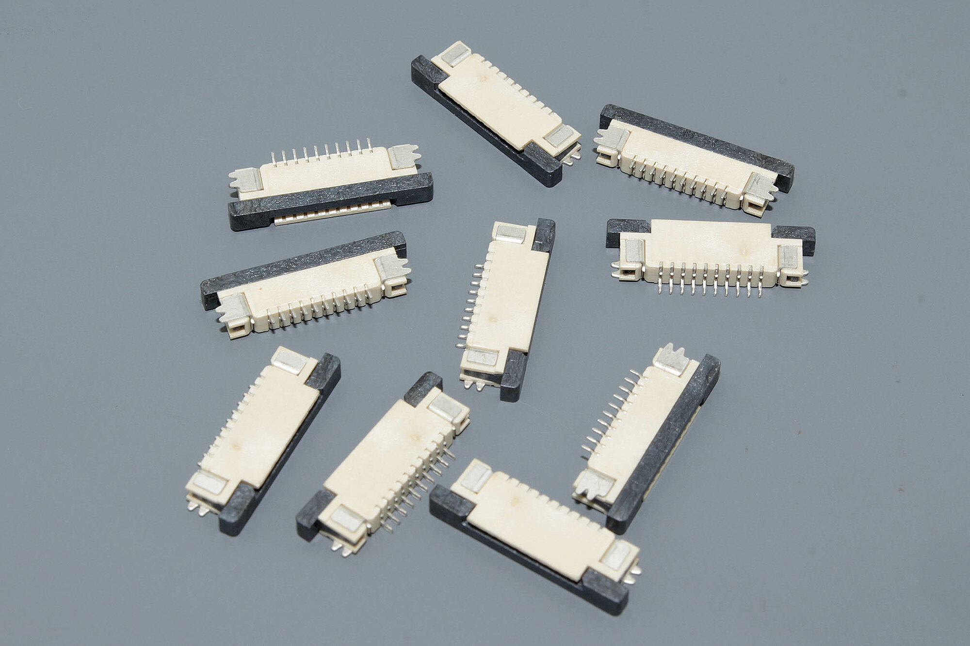 Разъем FPC Half Coverage Top Contact 0.8K-BS-10PWB 10 pin высота 2мм шаг 0,8мм 10 шт