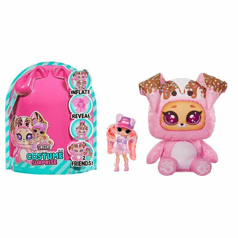 LOL Surprise Tweens Costume Surprise Toy Set / Детский Электронный Интерактивный Набор Милой Модной Куклы С Надувным Костюмом Домашнего Животного И Красивой Модой И Аксессуарами