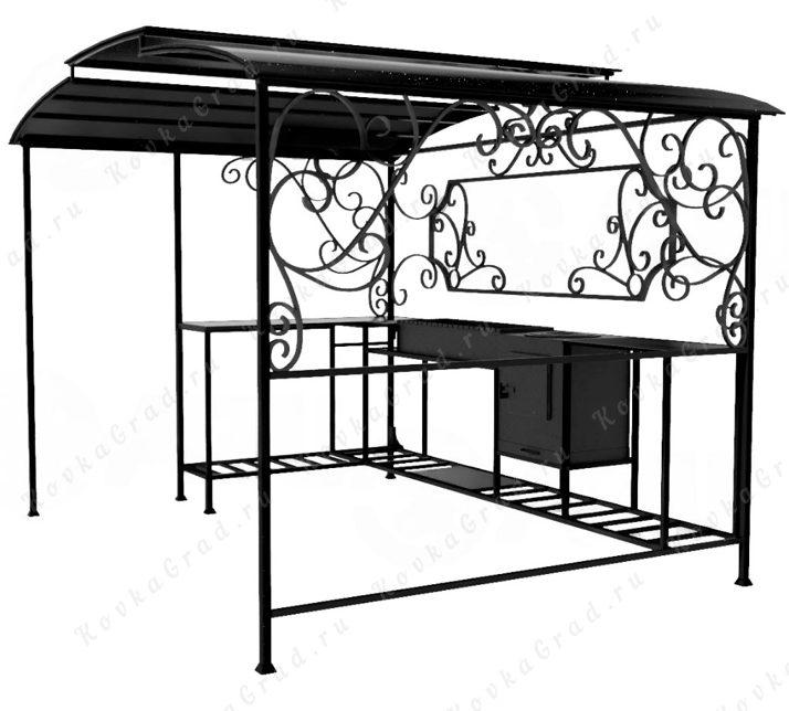 Мангал беседка "Фиалка"