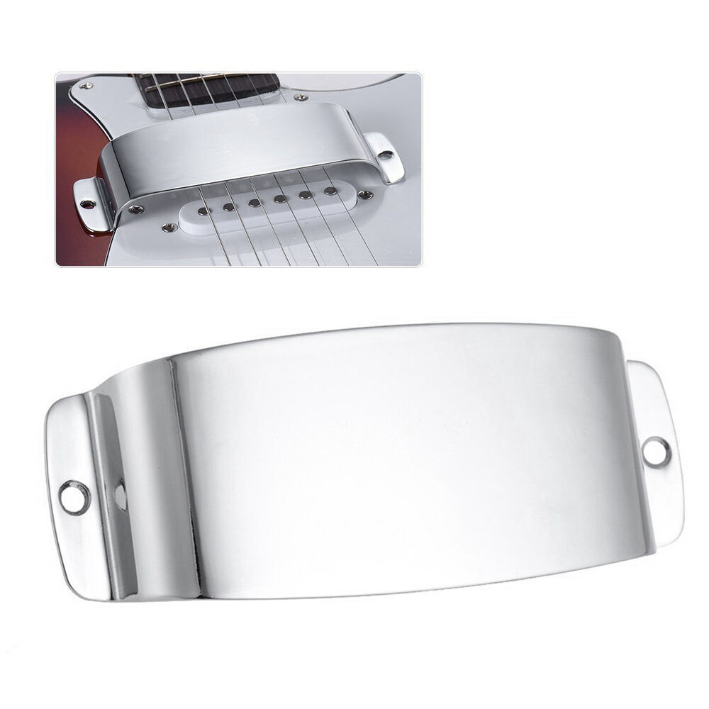 Защитная накладка на звукосниматель бас-гитары из сплава с 2 крепежными винтами. Запасная часть для бас-гитары.