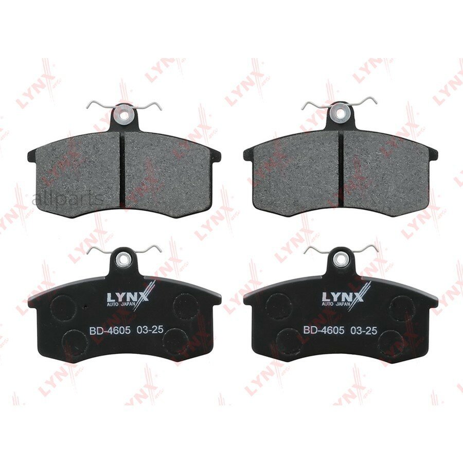 LYNXAUTO BD4605 Колодки тормозные дисковые передние | перед | LADA 2108-099/2110-12/2113-15/GRANTA/KALINA/PRIORA