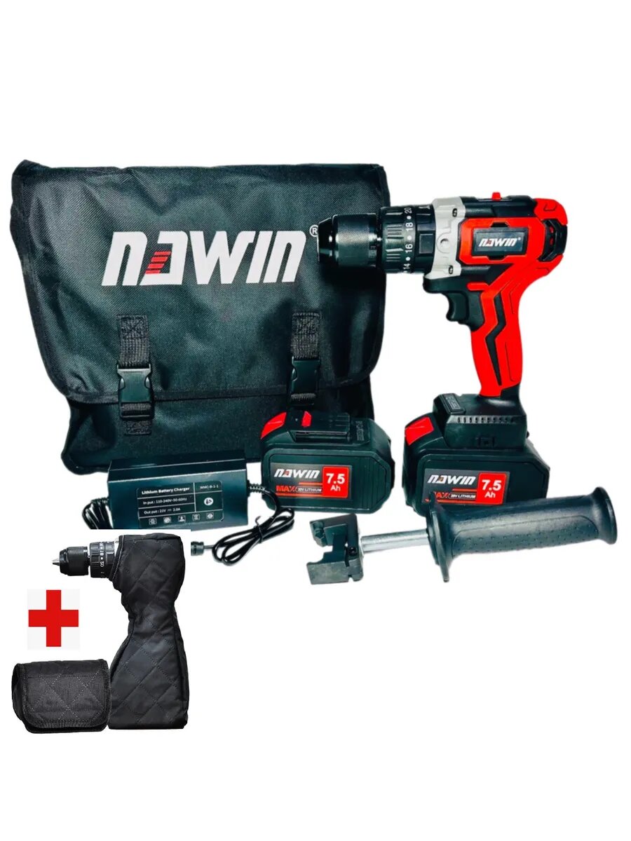 Шуруповерт для ледобура Навин 7,5 Ач 200 Нм с чехлом