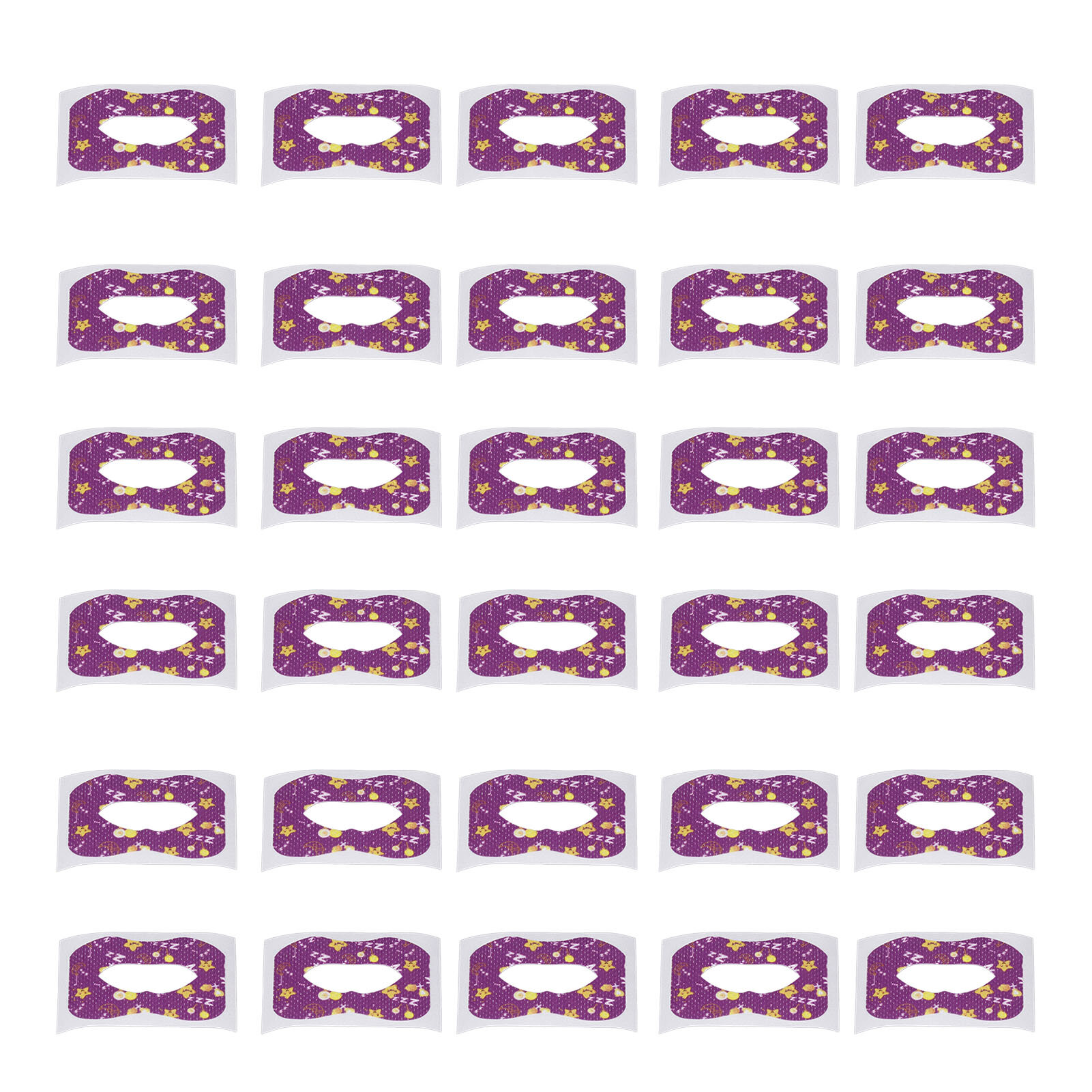 30 шт. ленты для сна и рта, дыхательная тренировка, мягкое улучшение сна, физический ультратонкий пластырь от храпа, фиолетовый