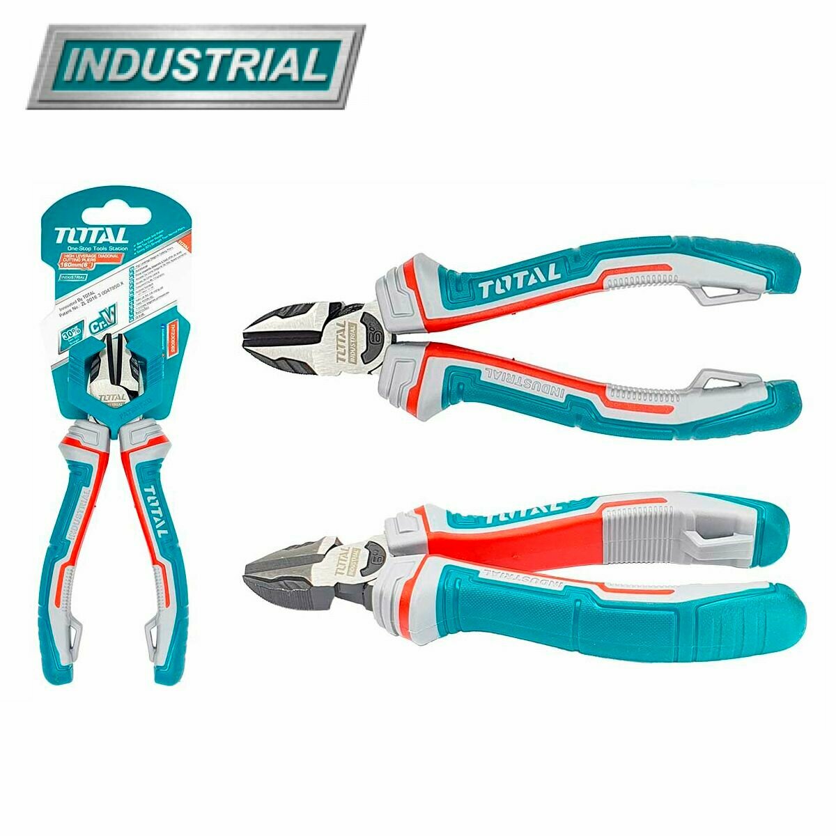 Бокорезы (кусачки) усиленные, из хромованадиевой стали, 160мм TOTAL THT230606S