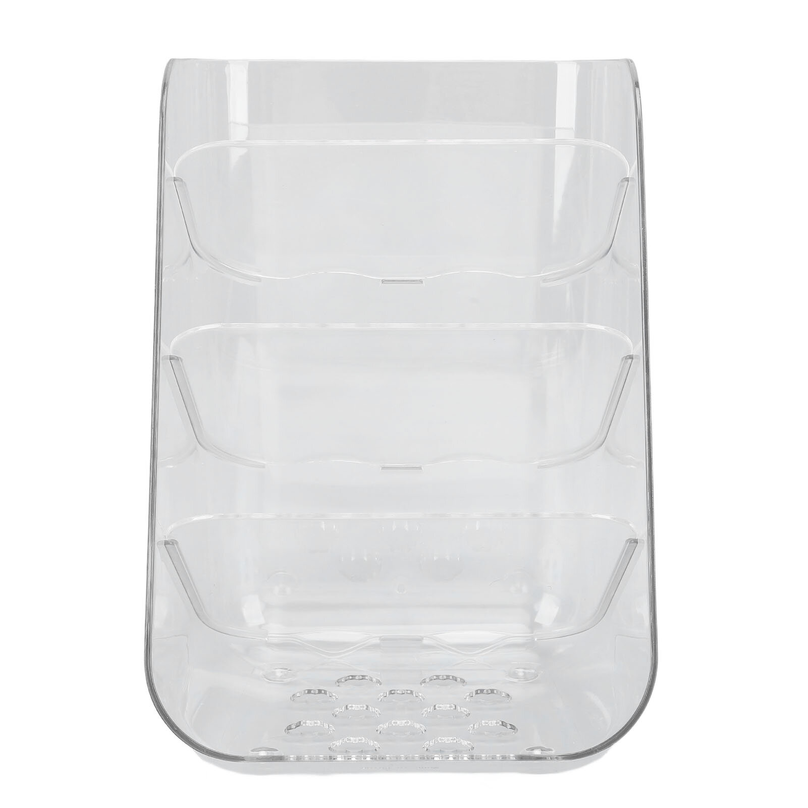 Desk Organizer Angled Pencil Pen Holder Cosmetic Makeup for Home School Office Supplies Accessories Transparent