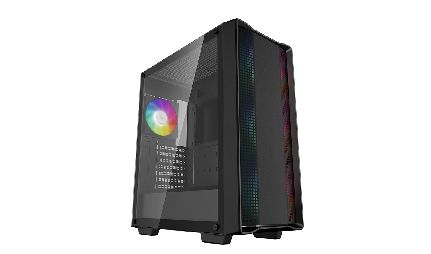 Deepcool Корпус Miditower Deepcool CC560 ARGB V2 R-CC560-BKTAA4-G-2, ATX, черный (без БП)