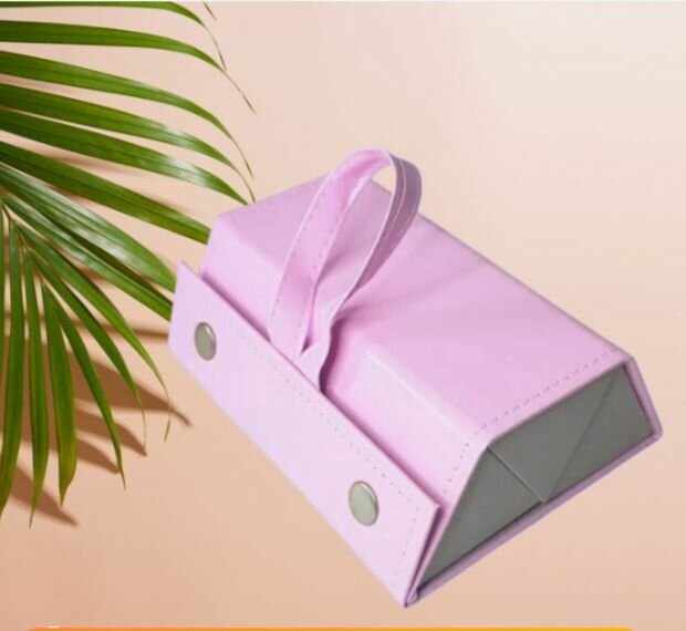 Чехол для очков. Футляр, органайзер для хранения очков подвесной, складной. Розовый