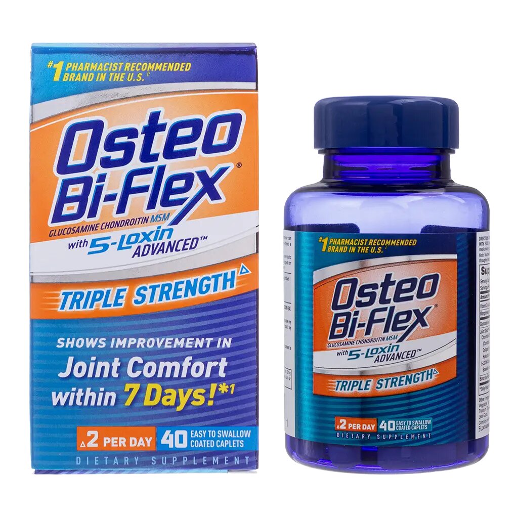 Остео би-флекс / Osteo Bi-Flex Triple Strength Tablets таблетки массой 1680 мг 40 шт