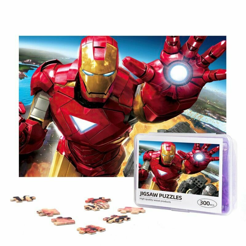 Iron Man Деревянный пазл Марвел Деревянные пазлы Железный человек Marvel