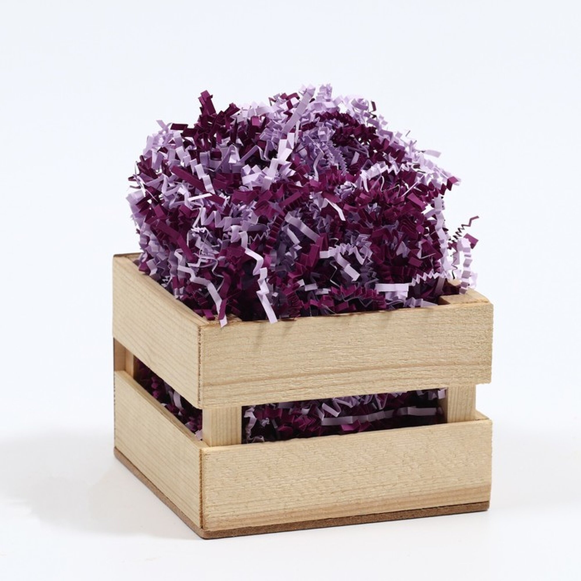 Бумажный наполнитель для упаковки подарка «Баклажан», фиолетовый и сиреневый, 50 г