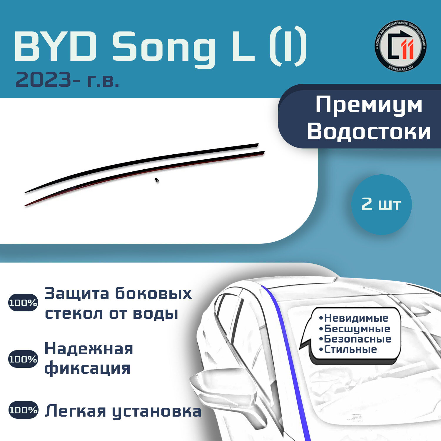 BYD SONG L 2023- (I) - Премиум водостоки лобового стекла