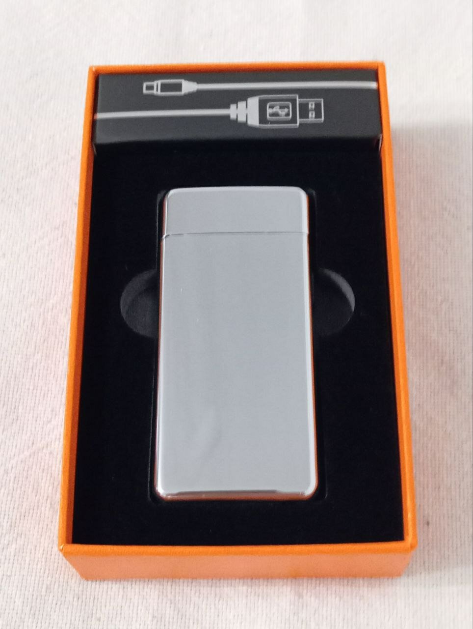 Зажигалка электронная в подарочной упаковке, USB