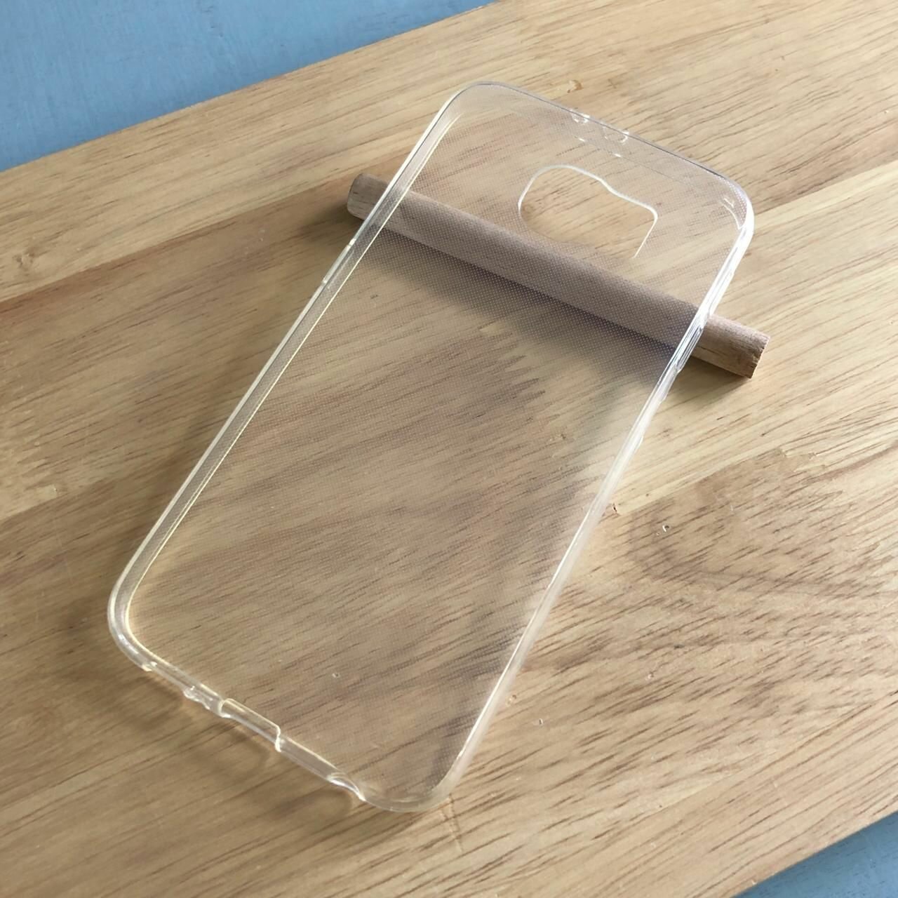 Чехол для Samsung S6 (G920F) (НЕ подходит на S6 Edge) / чехол на Самсунг С6, прозрачно-золотой, плотный