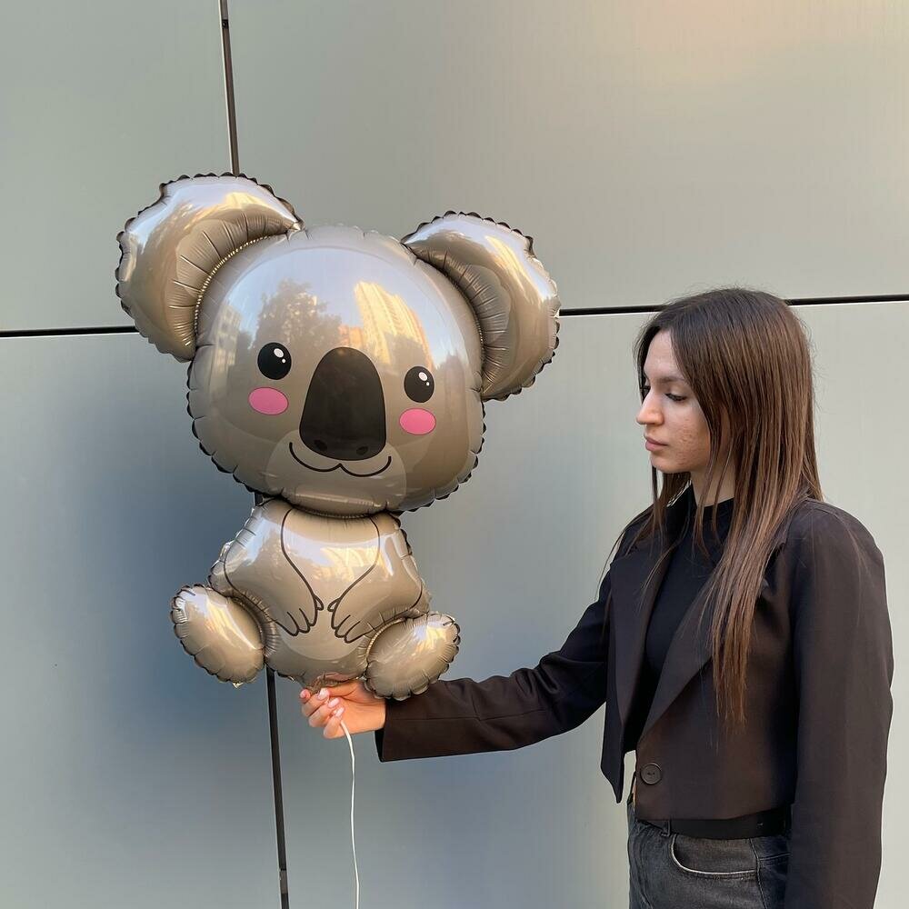 Фольгированный шар Коала — обнимашка в шаре! T0018. Leora Flowers дом цветочной моды