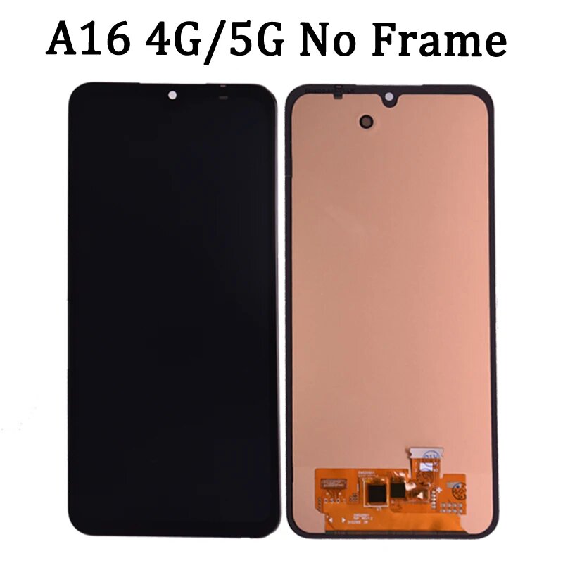 Для Samsung A16 4G SM-A165F ЖК-дисплей с цифровым преобразователем сенсорного экрана в сборе для Samsung A16 5G A166 SM-A166B ЖК-экран A165 A166 no frame