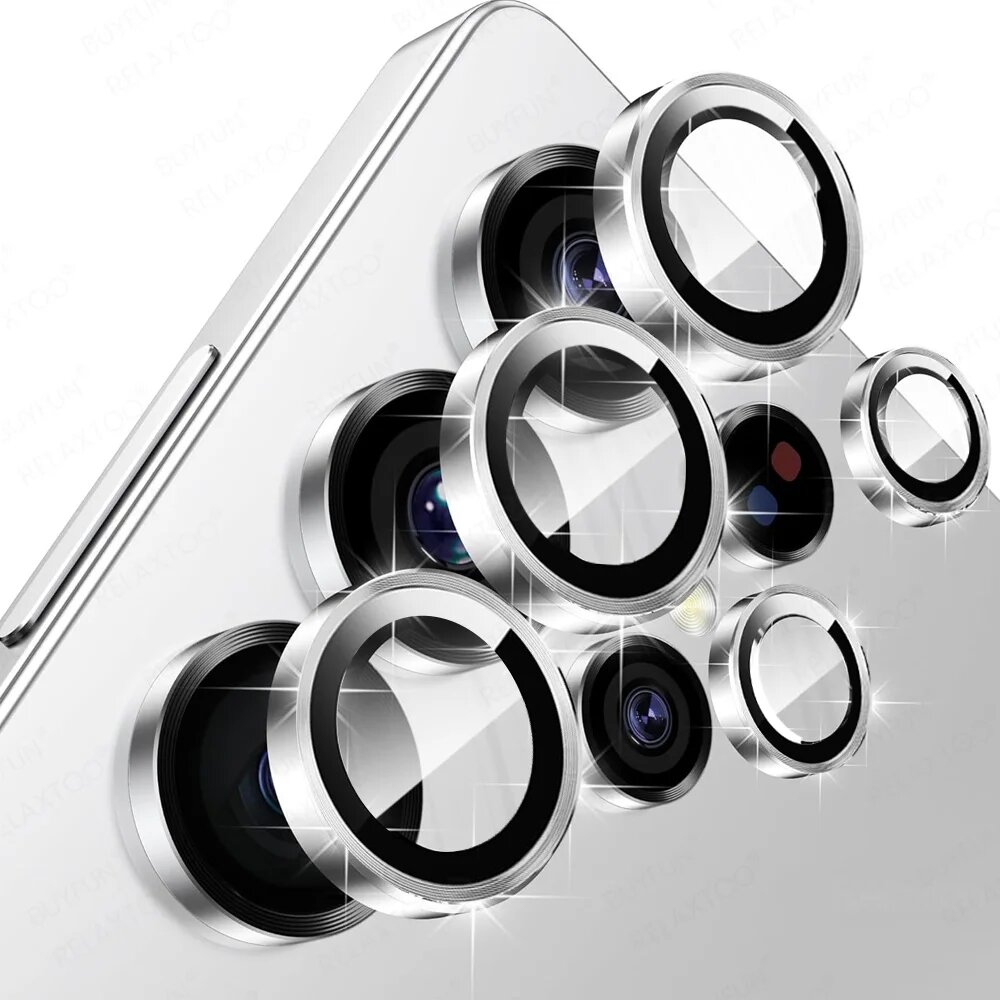 3D металлическое кольцо объектива для Samsung Galaxy S25 Ultra S 25 Plus, защита S25 FE, Silver 03