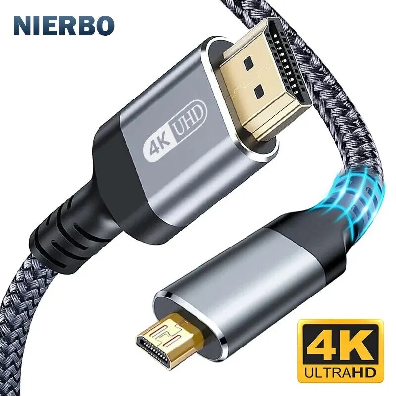 NIERBO Micro HDMI-HDMI кабель-переходник 2.0 1 m