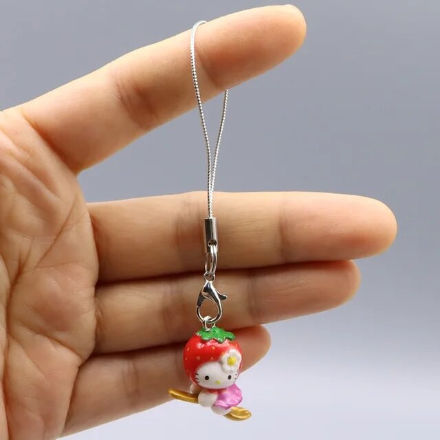 Милый кулон в виде игрушки Hello Kitty, симпатичный чехол для телефона с кошкой, декоративный кулон для ожерелья, милые женские аксессуары, оптовая продажа подарков к праздникам.