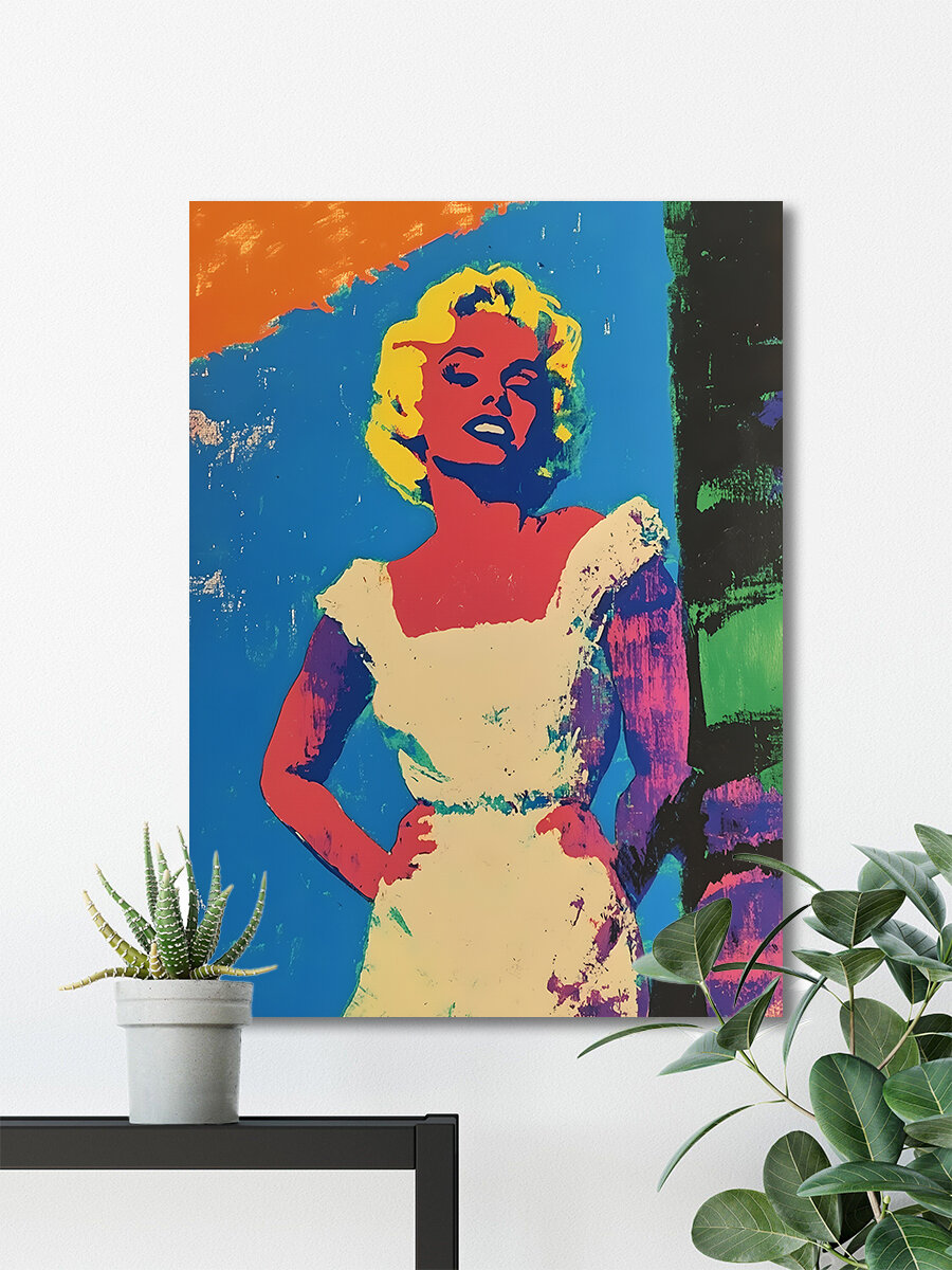 Картина вертикальная / на стену - Мерлин Монро, картина 20*30 см.