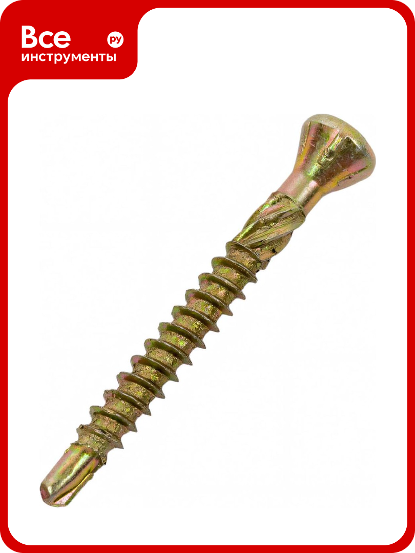 Шуруп для полов и паркета Rusconnect CFB 0330 3,2х30 500 шт. Желтый цинк 380330