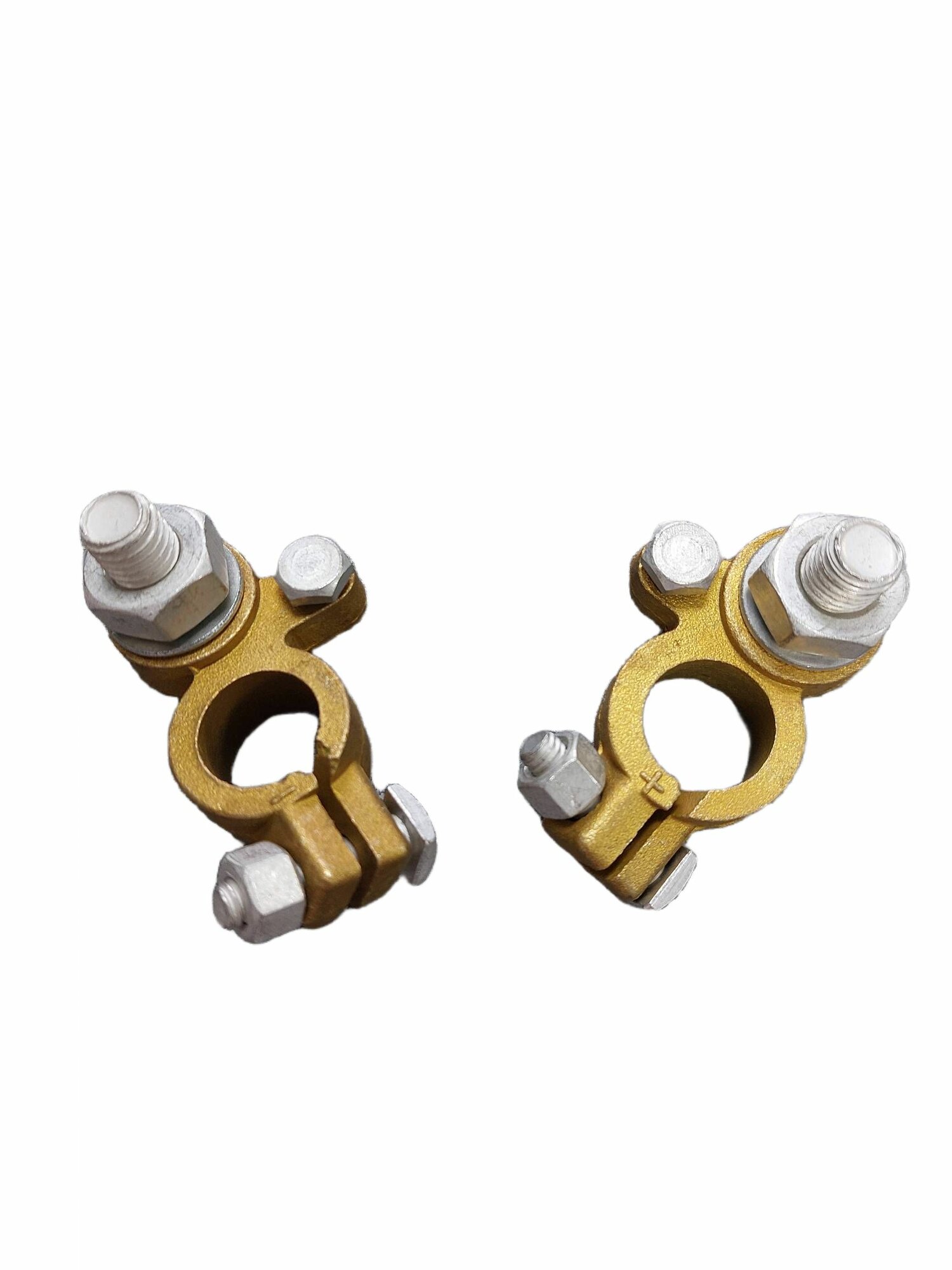 Клеммы на аккумулятор, Латунные, Усиленные, Россия комплект 2шт