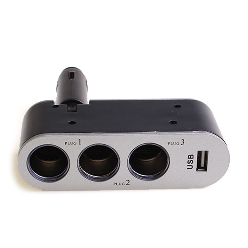 Адаптер для зарядки с 3 розетками 12V / 24V, USB-адаптер для зарядки, кабель для зарядки