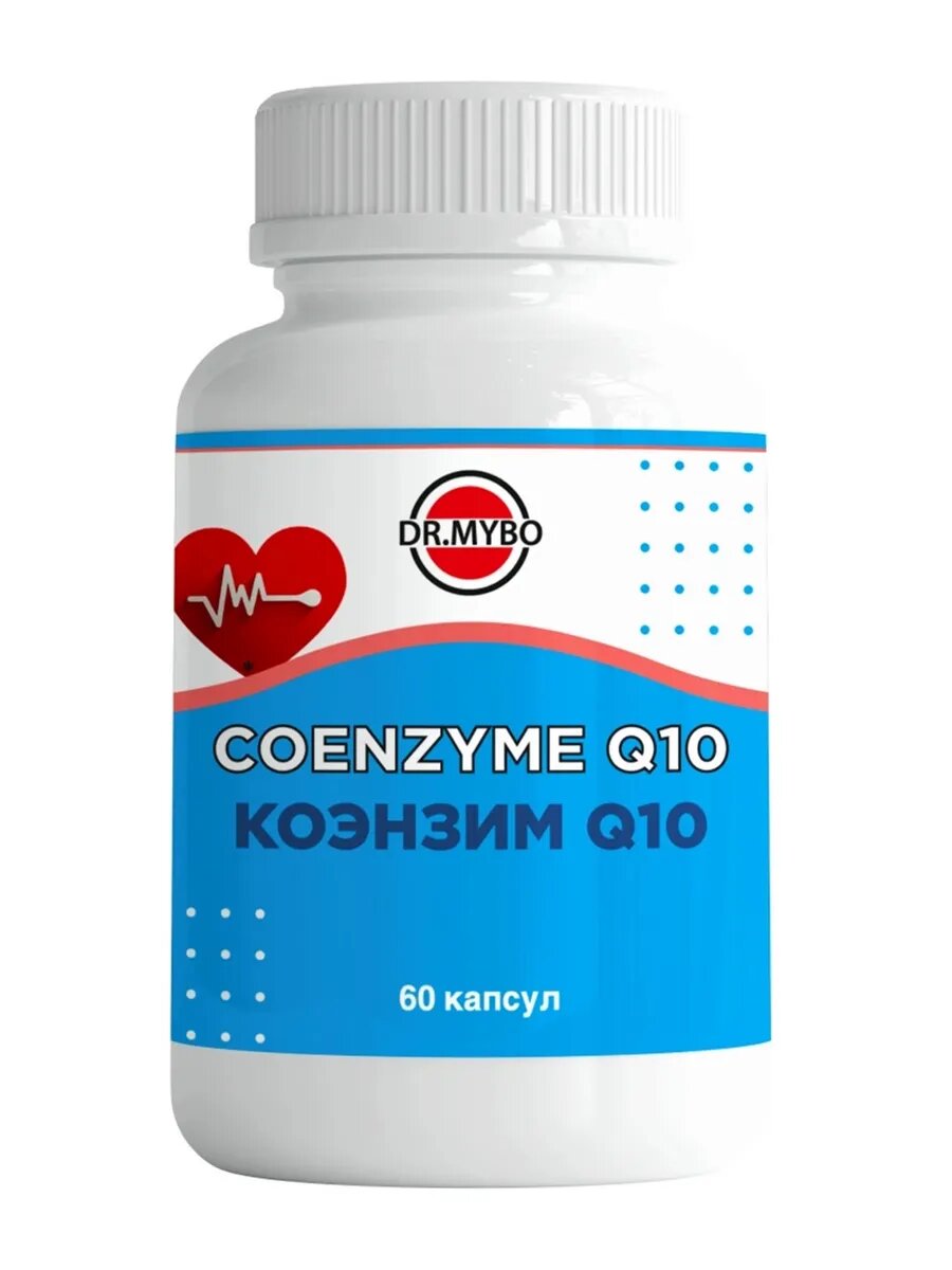 Коэнзим q10 Dr.Mybo, убихинон, для сердца, без ГМО, 100мг, 60 шт