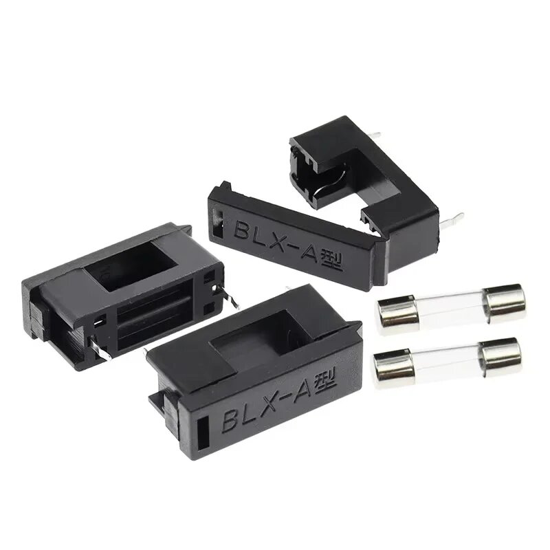 Держатели предохранителей BLX-A 5*20 мм черные 5A, 30PCS