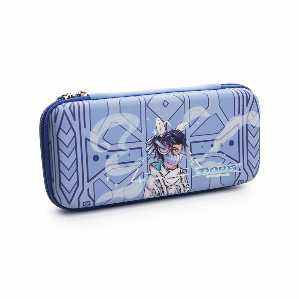 Сумка - защитный чехол MyPads для Nintendo Switch и Nintendo Switch OLED Storage Case DOBE iTNS-1130 (Голубой кейс сумка)
