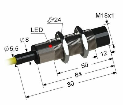 Датчик индуктивный PS2D-18M65-8N91-K