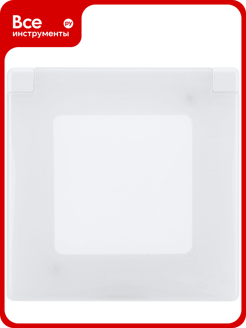 Рамка Legrand с защитной крышкой IP 44 - INSPIRIA - белый 673920