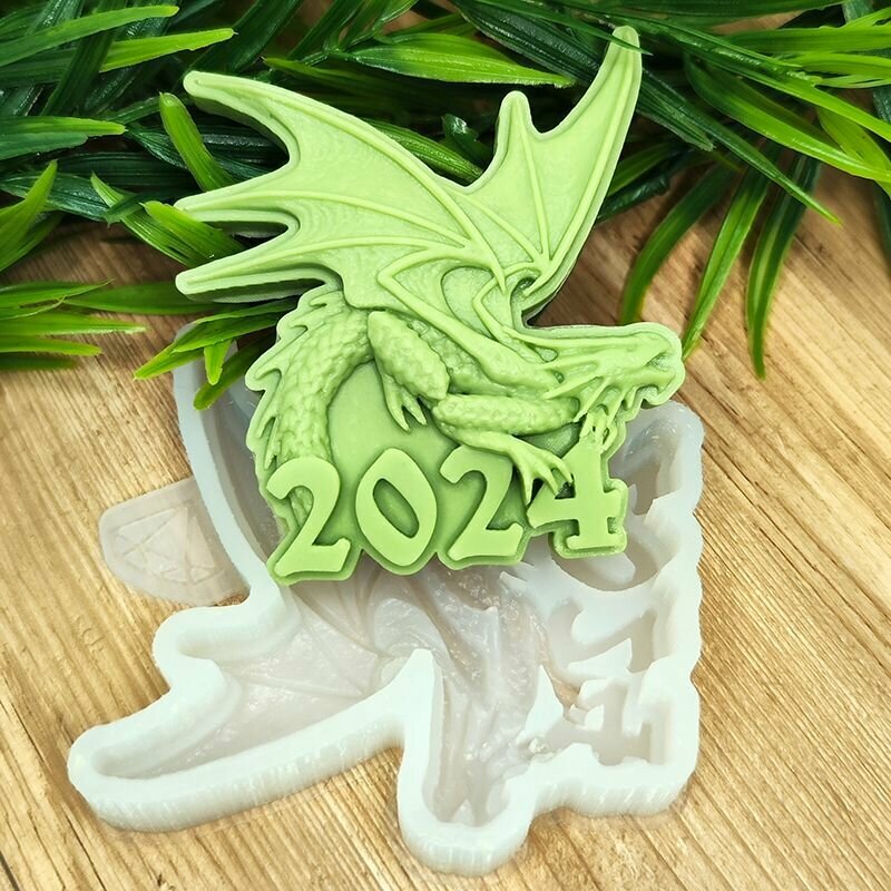 Силиконовая форма для шоколадных плиток Brilliant Mold. Молд Дракон 2024