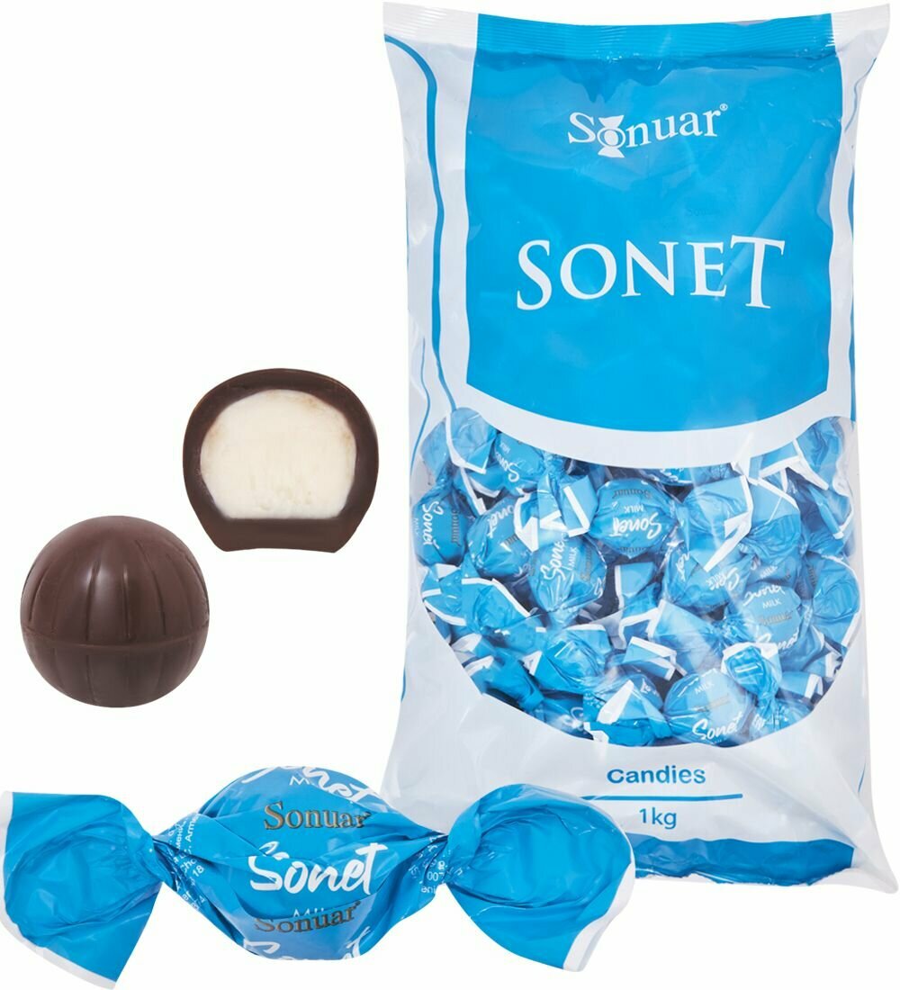 Шоколадные конфеты 'Сонет' молочный 1,0кг (Sonuar)