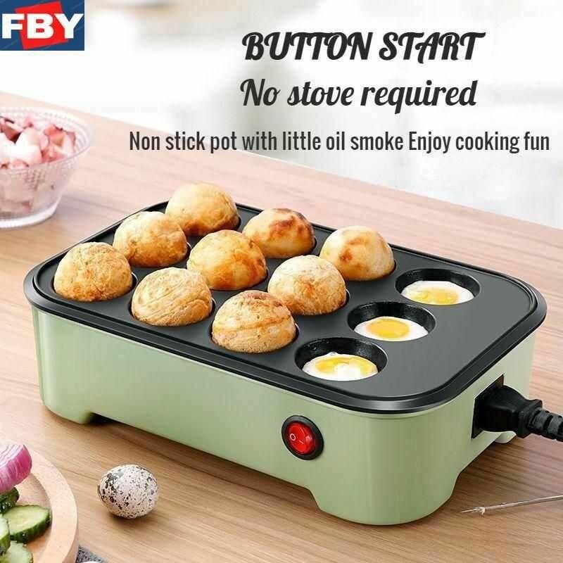 Сковорода-Гриль "Такояки", анодированная, 12 отверстий, 23,5х13,4х7,2 см